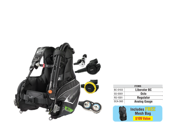 TUSA Liberator Open Water Starter Package | Beach Cities Scuba