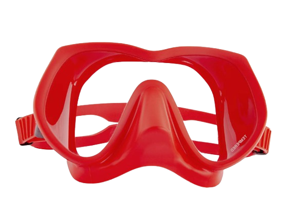 Poseidon Red Line Mask | Beach Cities Scuba