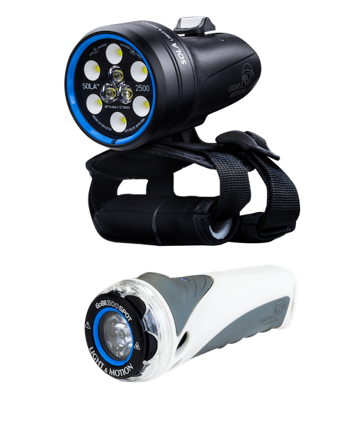 Light & Motion SOLA Dive 2500 S/F Combo (Includes: GoBe 500 Spot ...